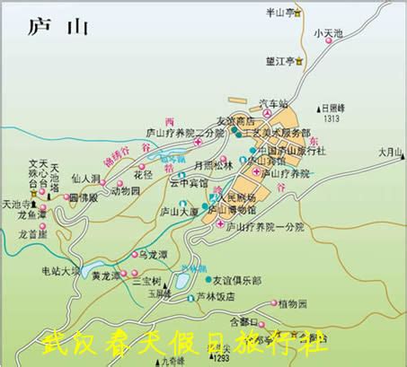 庐山秀峰景区地图 风景名胜区 爬上去 第2页 大山谷图库