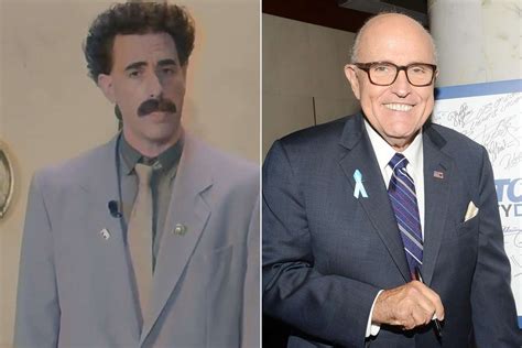 Sacha Baron Cohen As Borat Posts Video To Defend Rudy Giuliani After