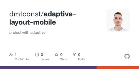 GitHub Dmtconst Adaptive Layout Mobile Project With Adaptive