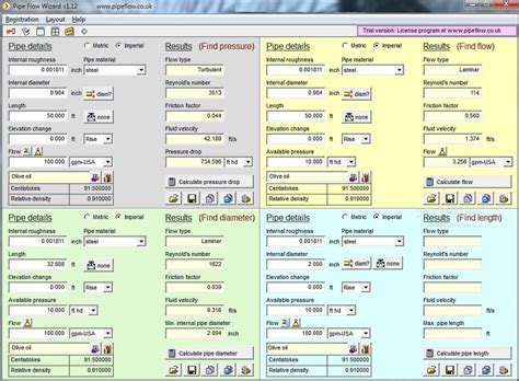 Pipe Flow Wizard Flow And Pressure Calcs On Single Pipes Software