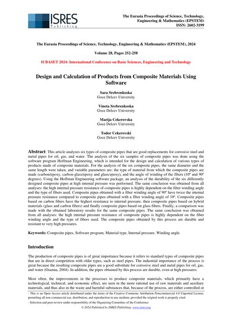 Pdf Design And Calculation Of Products From Composite Materials Using Software