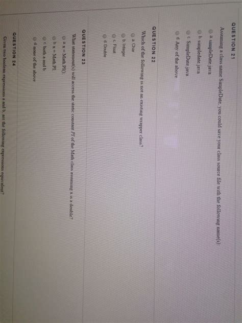 Solved Question 1 When Saving Your Java Source Code For