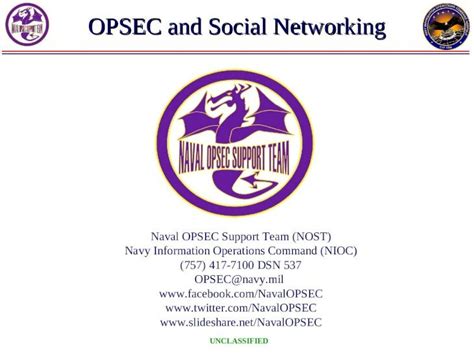 Ppt Opsec And Social Networking Dokumentips