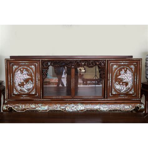 Tủ Chè Khảm ốc Gỗ Gụ Tc6