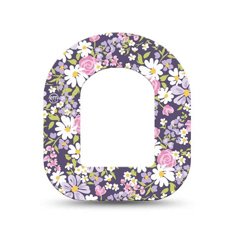 Expressionmed Purple And Pink Flowers Pod Mini Patch