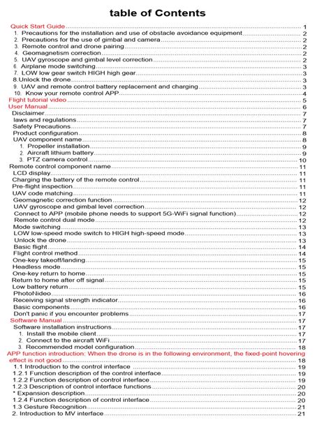 Manual Drone Pdf Battery Charger Unmanned Aerial Vehicle