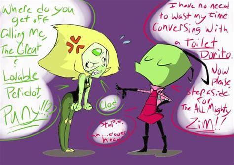 Peridot And Zim Invader Zim Amino