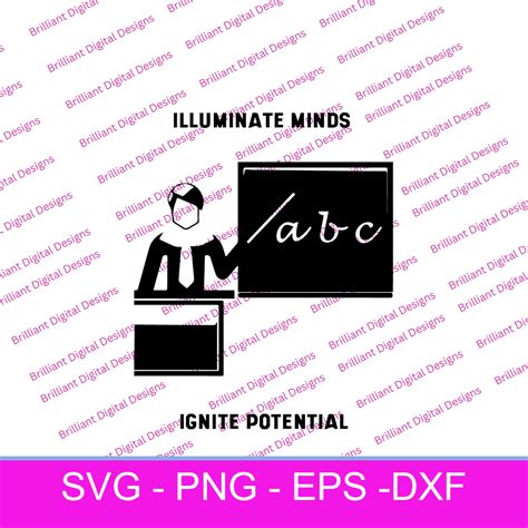 Teaching Illuminate Minds Ignite Potential Svg By Brilliant Digital Designs Thehungryjpeg