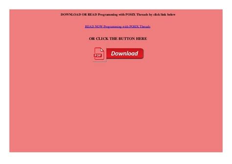 Programming With Posix Threads Read Book