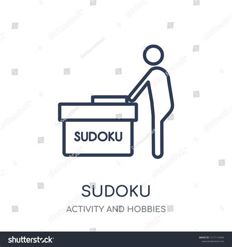 Sudoku Icon Sudoku Linear Symbol Design เวกเตอร์สต็อก ปลอดค่าลิขสิทธิ์ 1217113444 Shutterstock