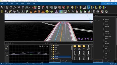 Roadrunner Tutorial Part 5 Customizing Lanes Matlab And Simulink