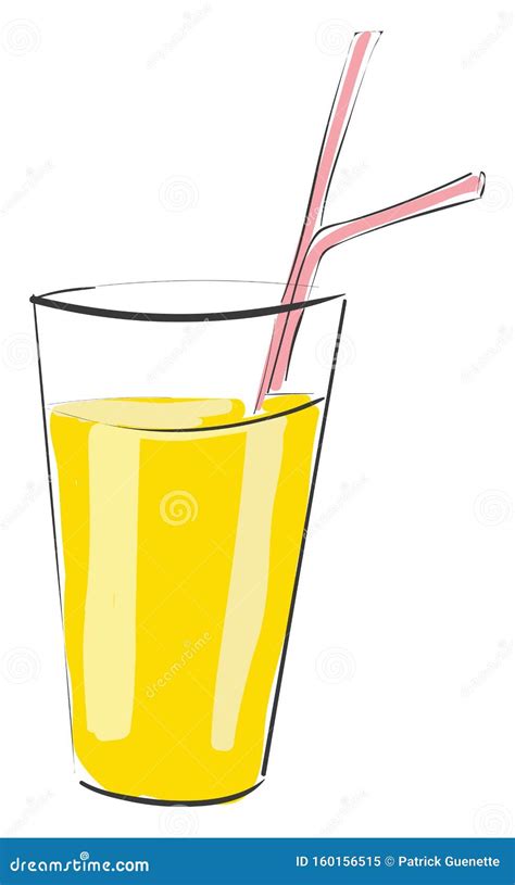 Fresh Orange Juice Vector Or Color Illustration Stock Vector