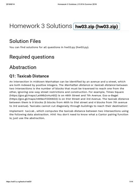 Homework 3 Solutions Cs 61a Summer 2019 Pdf Pdf Recursion