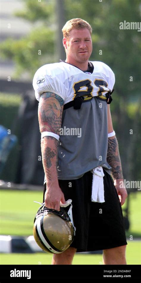 New Orleans Saints Tight End Jeremy Shockey On The Field At The Saints