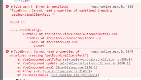 在el Dialog嵌套弹窗中使用时update方法时会报错undefined Getboundingclientrect · Issue