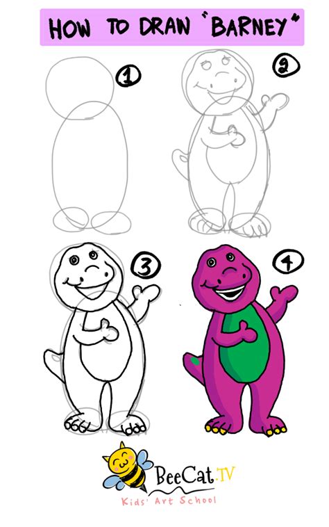 Barney Drawing At GetDrawings Free Download