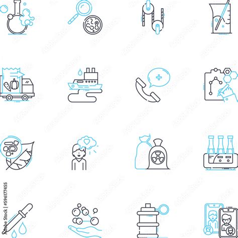 Philosophy Ideology Linear Icons Set Existentialism Rationalism Absurdism Stoicism