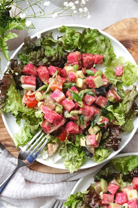 Simple Zesty Watermelon Radish Salad Recipe Healthy Taste Of Life