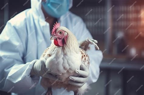 Premium Photo Guarding Chicken Health Comprehensive Examination And Disease Prevention On The Farm