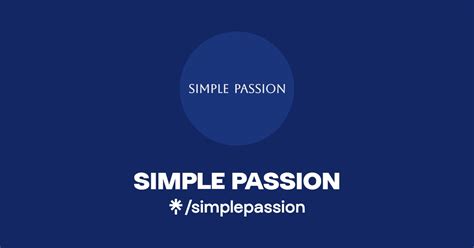 Simple Passion Facebook Tiktok Linktree