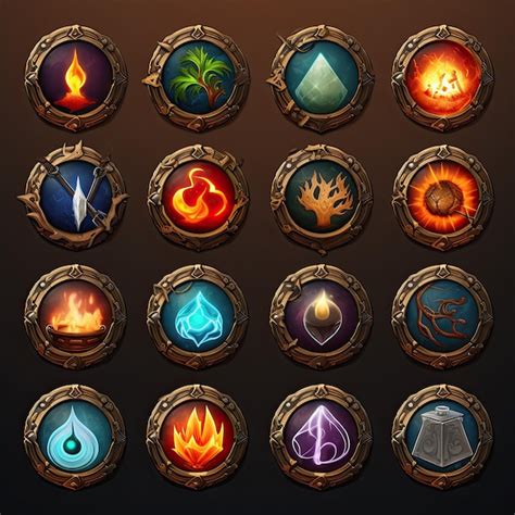 Elements Game Icons Premium Ai Generated Image