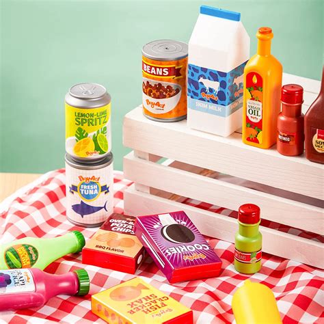Joyin Play Food Grocery Cans 30 Pcs