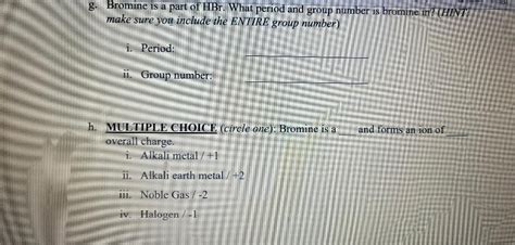 Solved 34 Aqueous Hydrogen Bromide Hbraq And Sodium