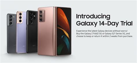 Samsung Offers Galaxy 14 Day Trial Program For The Galaxy S21 Series 5g