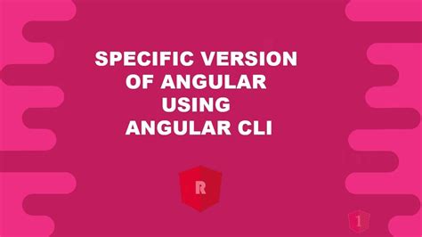 How To Install Specific Version Of Angular Using Latest Cli Youtube