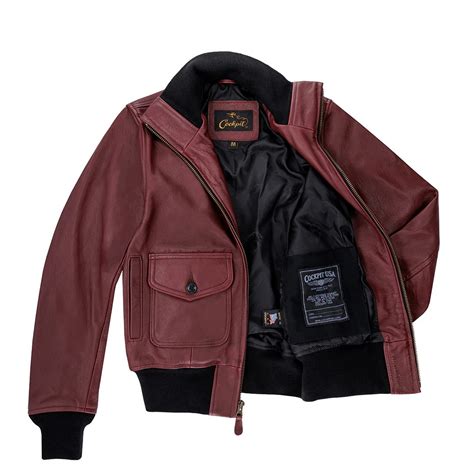 Cockpit Usa Womens Amelia Jacket In Burgundy Usa Made