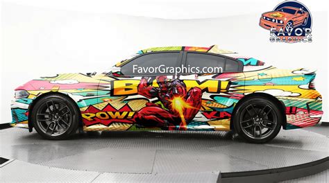 Deadpool Itasha Full Car Vinyl Wrap Decal Sticker Favor Graphics