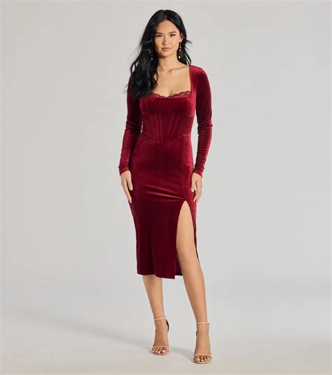Burgundy Evening Wear And Windsor