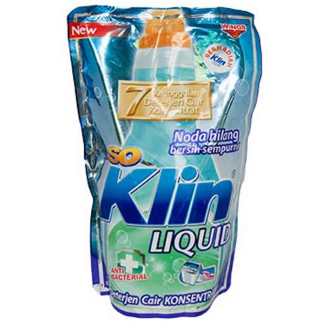 Jual So Klin Liquid Detergent Refill Pouch 750ml Soklin Detergen Cair