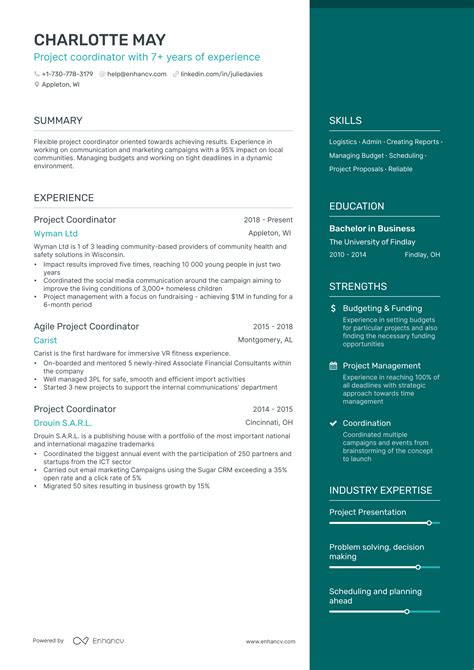 5 Project Coordinator Resume Examples Guide For 2025