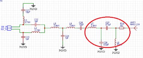 CC2652R7 Schematic For External Chip Antenna With Differential Operation Bluetooth Forum