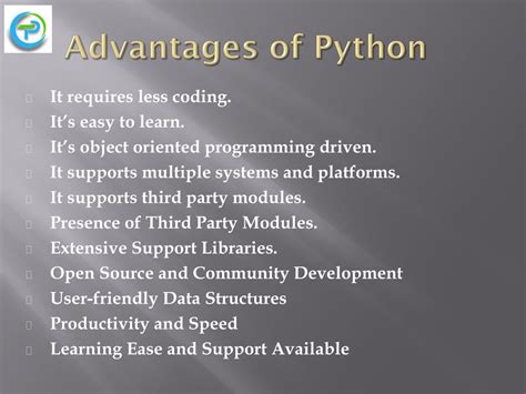 Ppt Benefits And Features Of Python Advantages And Disadvantages Of