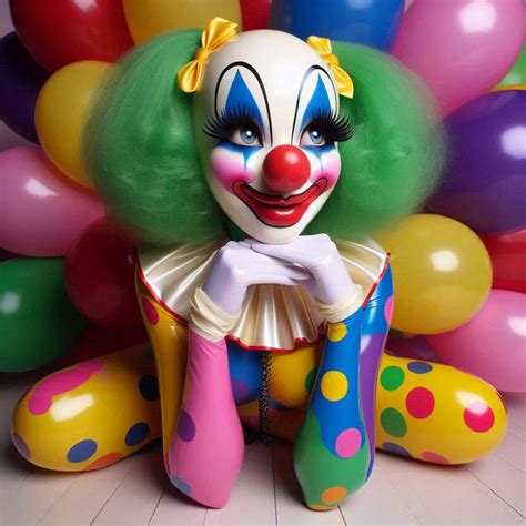 Latex Clown Girl By Clownyworld On Deviantart