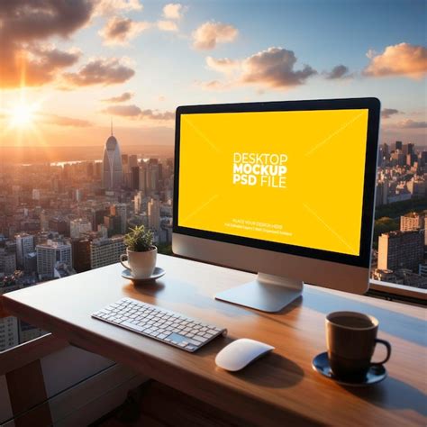 Premium Psd Create An Imac Mockup Showcasing A Stunning Graphic