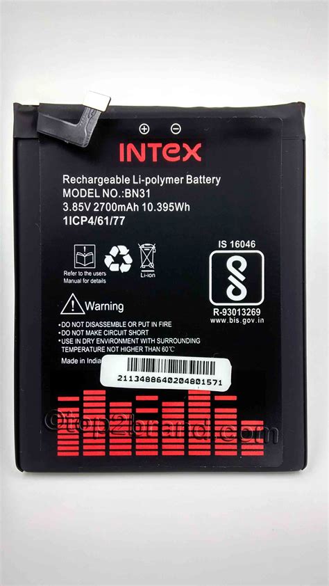 Bn Xiaomi Redmi Note A Battery By Intex The Top Brand Store