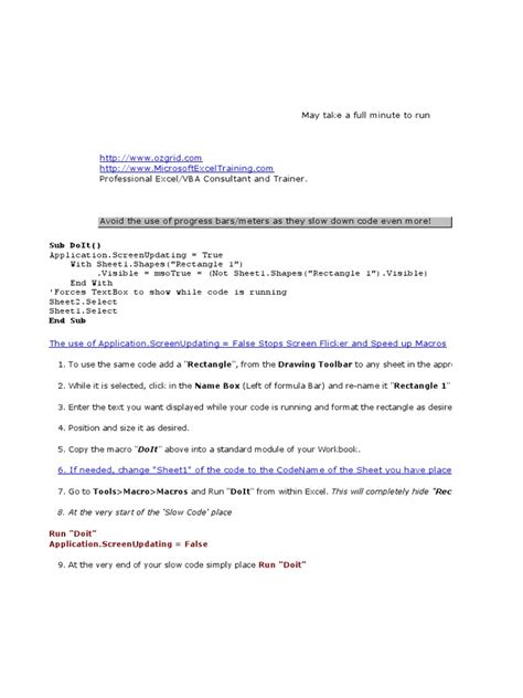 Display Wait Message Pdf