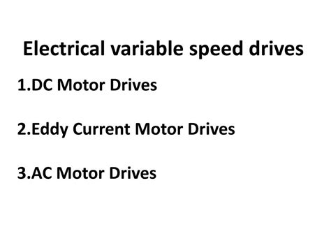 PPT VARIABLE SPEED DRIVES PowerPoint Presentation Free Download ID