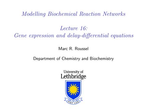 Gene Expression And Delay Differential Equations