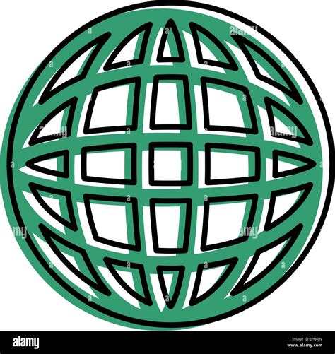 Global Sphere Icon Over White Background Vector Illustration Stock Vector Image And Art Alamy