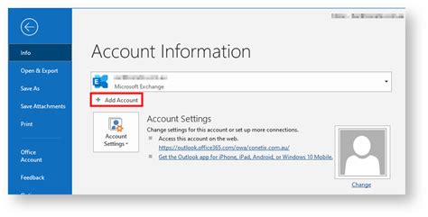 Setup Your Office Mailbox In Outlook Conetix