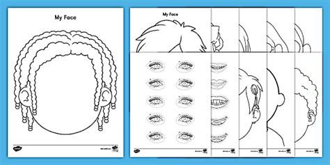 Blank Face Template Coloring Worksheets Twinkl Twinkl