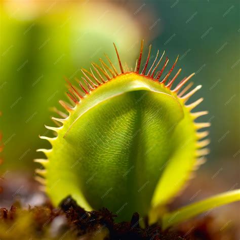 Premium Ai Image Closeup Photo Of A Venus Flytrap Plant