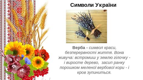 Без верби і калини нема України Презентація Виховна робота