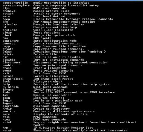 Execution Mode Commands Cisco ~ Ccnaccnp Networking