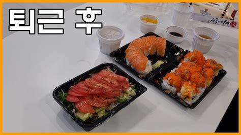 Vlog 퇴근 후 저녁식사 운동 Tv시청 취침 Youtube