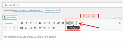How To Add A Singledouble Line Spacing In Wordpress Justfreewpthemes